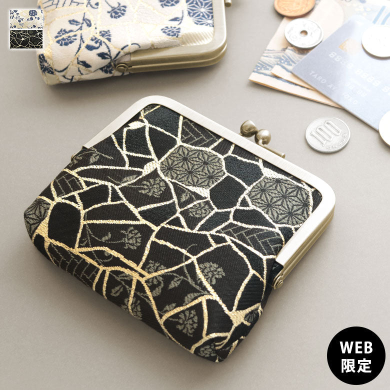 [In Stock Item] Flat Parent-Child Clasp Wallet [Kintsugi Jacquard]